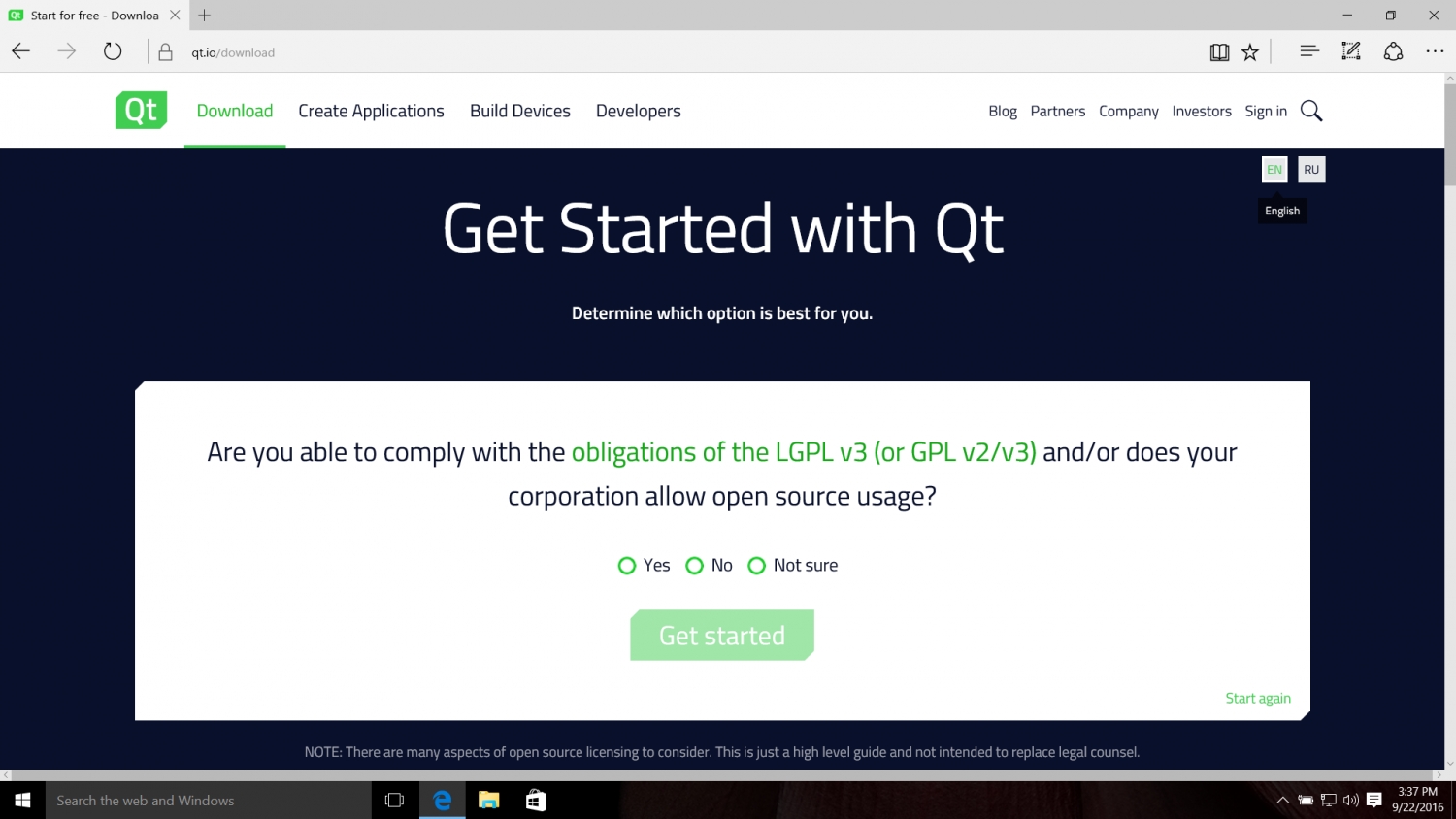 Getting Started With Qt and Qt Creator on Windows | ICS