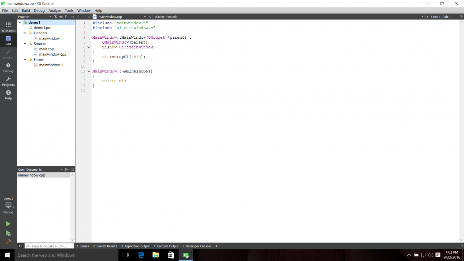 Getting Started With Qt and Qt Creator on Windows